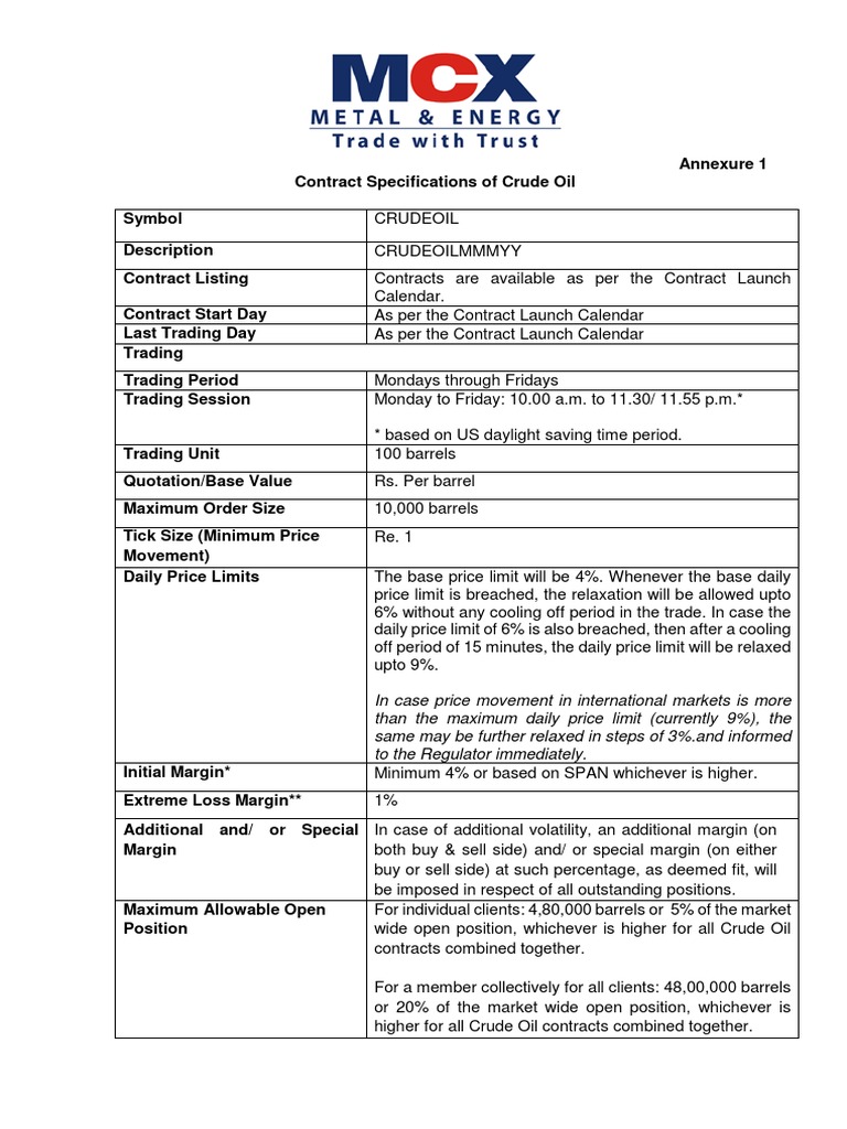 Crude Oil August 2018 Contract Onwards | PDF | New York Mercantile ...