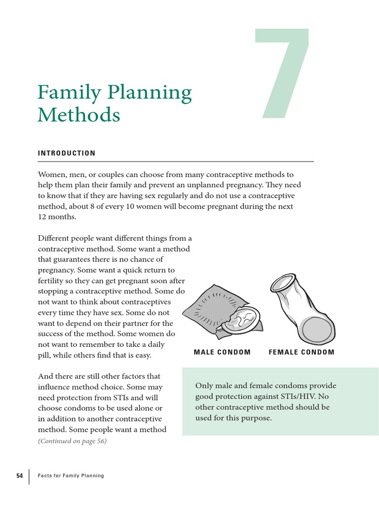 Family Planning Methods | PDF | Birth Control | Combined Oral ...