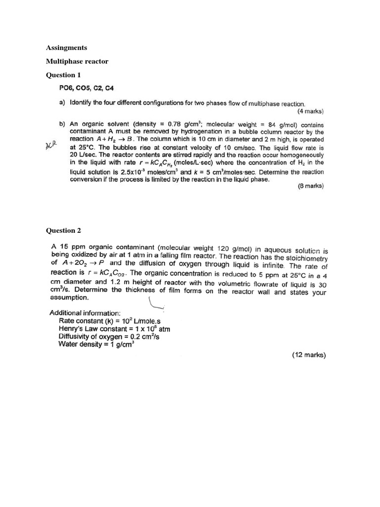 Multiphase Reaction | PDF
