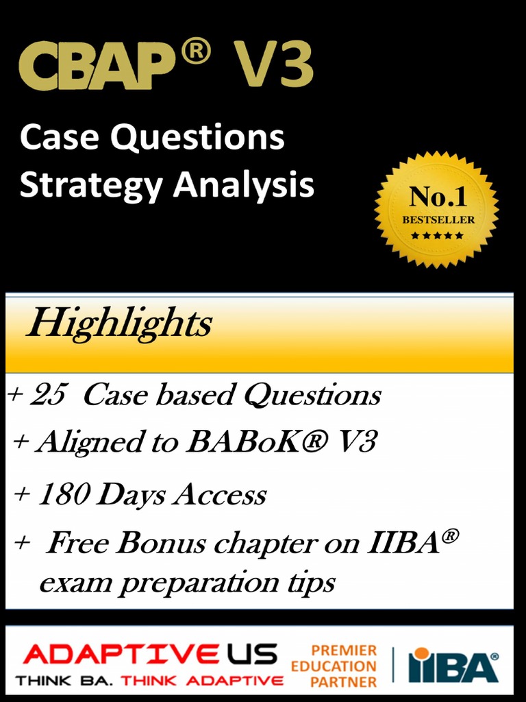 CBAP Question Bank v62 - Sample Chapter | PDF | Business Analysis | Project Management