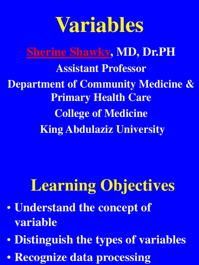 Understanding Variables in Research | PDF | Level Of Measurement | Categorical Variable