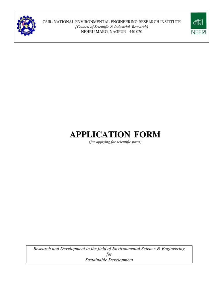 Application-Form For Scientist GRP IV | PDF | Test (Assessment ...