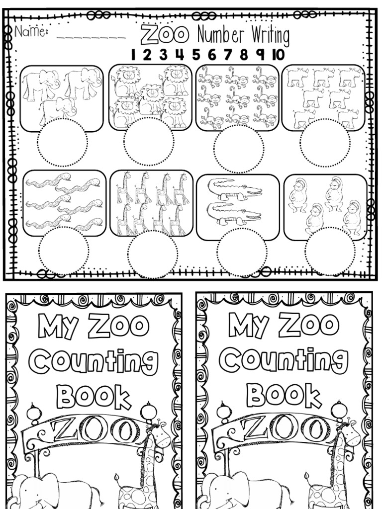 Zoo Number Writing Freebie | PDF