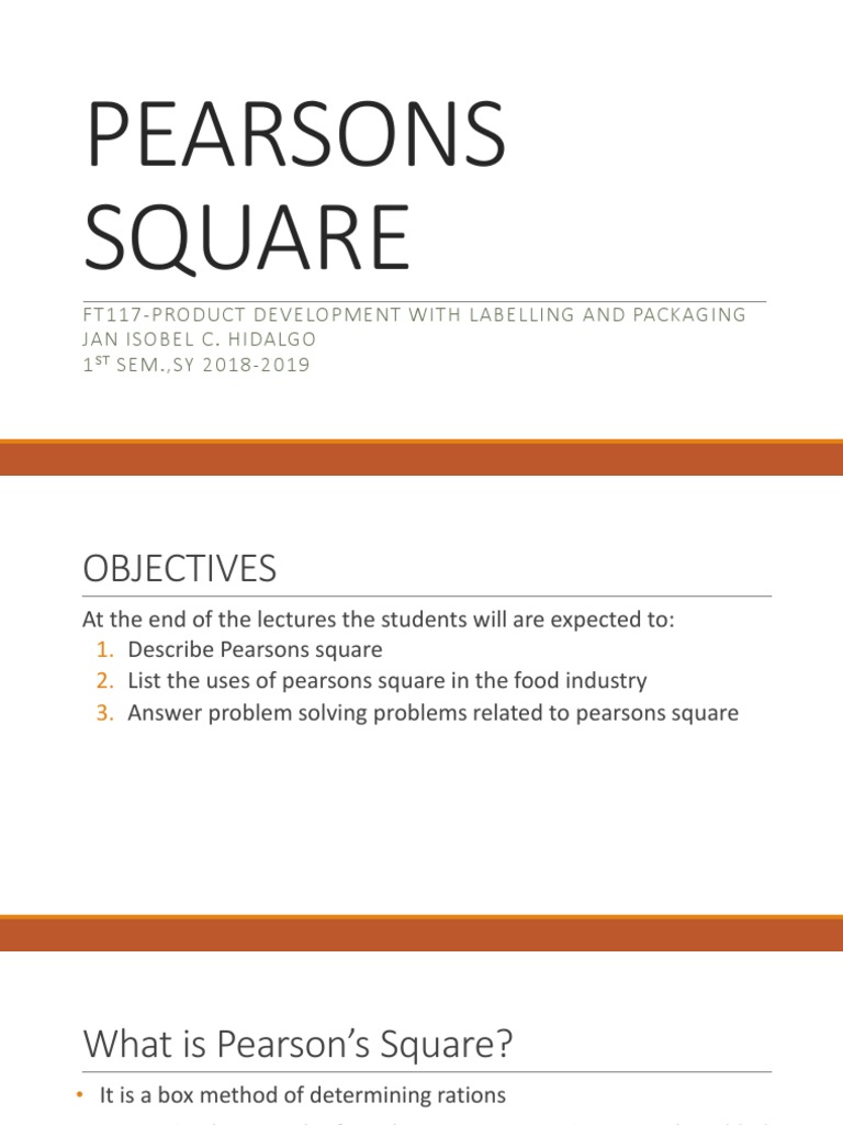 Pearsons Square | PDF | Juice | Diet & Nutrition