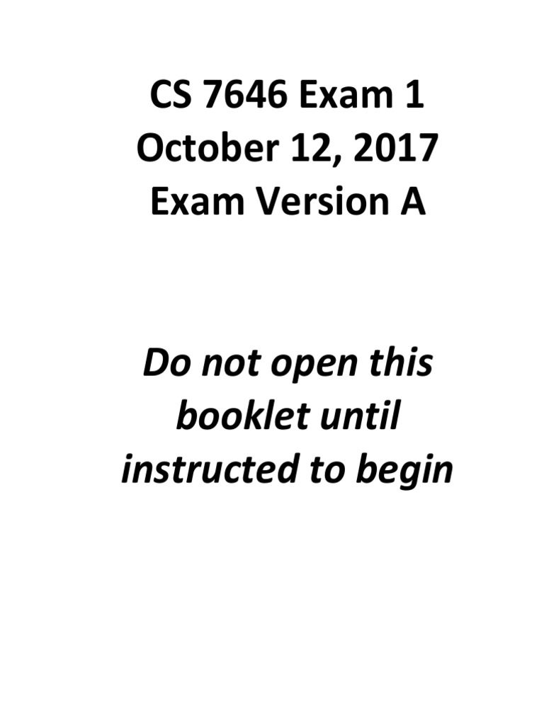 ML4T 2017fall Exam1 Version A | PDF | Order (Exchange) | Stocks