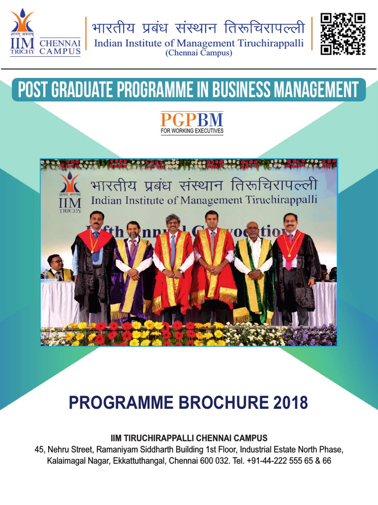 Post Graduate Programme in Business Management | PDF | Graduate ...