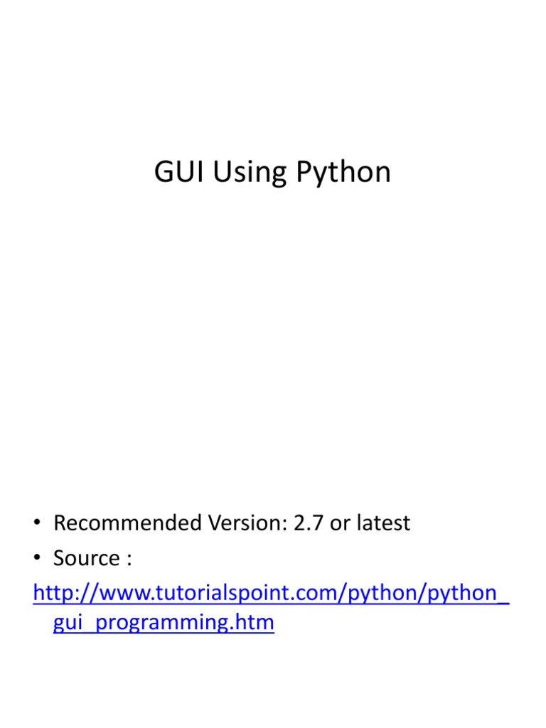 9gui Using Python | PDF | Widget (Gui) | Graphical User Interfaces