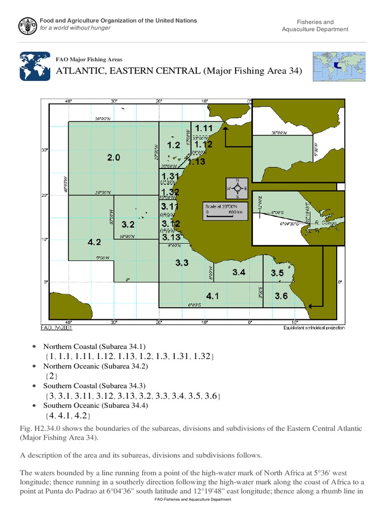 FAO Fisheries & Aquaculture - FAO Major Fishing Areas - ATLANTIC ...
