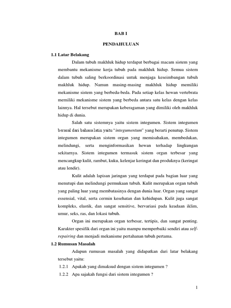 Sistem Integumen | PDF