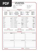 VTM V5 Sheets | PDF