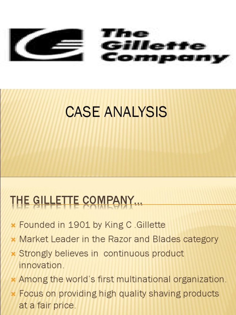 The Gillette Company | PDF | Shaving | Razor