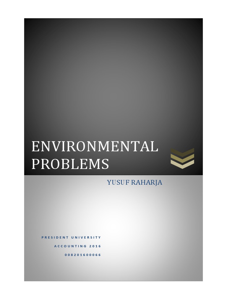 Environmental Problems | PDF | Agriculture | Pollution