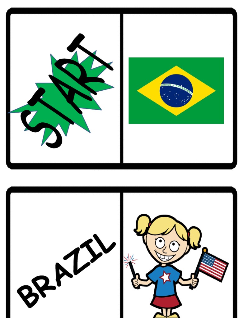 Countries Nationalities Domino | PDF