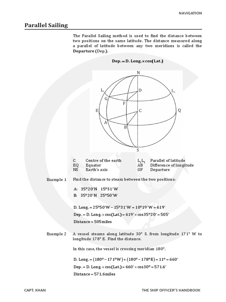 Parallel Sailing | PDF