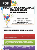 Peranan Majlis Raja | PDF