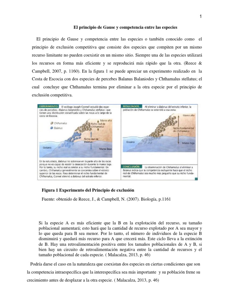 El principio de exclusión competitiva y su impacto en la coexistencia ...