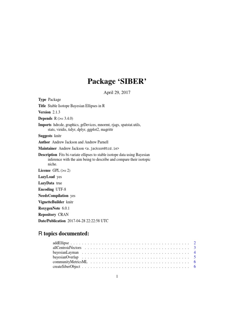 SIBER | PDF | Matrix (Mathematics) | Confidence Interval