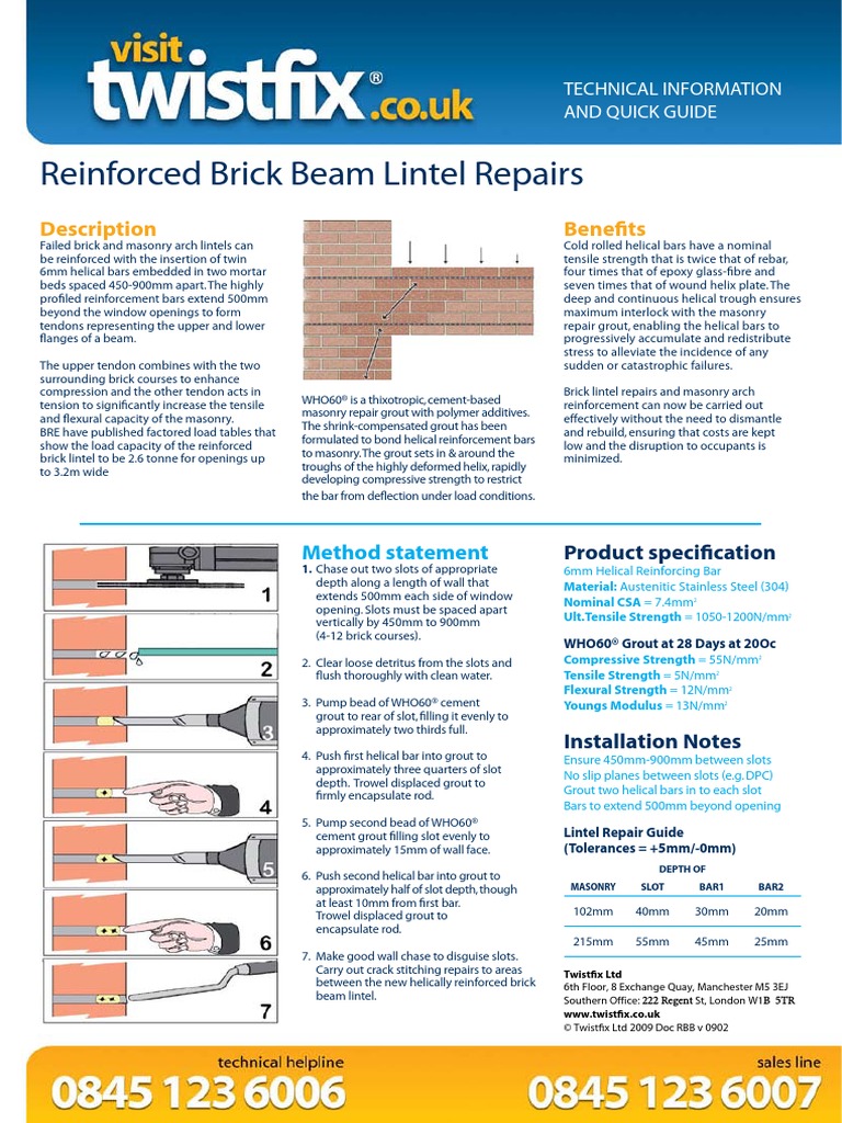 Helical Reinforcement Bars | PDF | Masonry | Chemical Product Engineering
