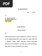 Legal Notice Format For Recovery of Money | PDF | Legal Liability ...