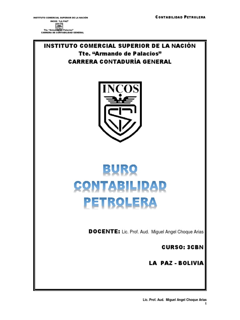 Practica Contable de Contabilidad Petrolera 2018 | Estación de servicio ...