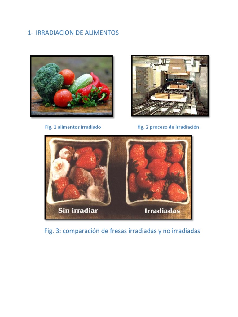 Irradiacion de Alimentos | PDF