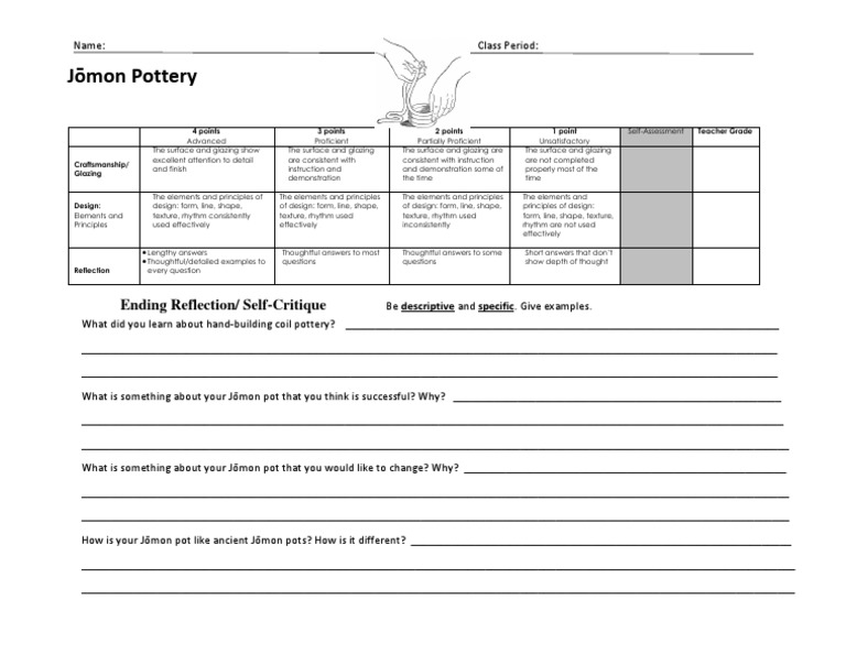 Rubric For Jomon Pottery | PDF | Pottery | Cookware And Bakeware