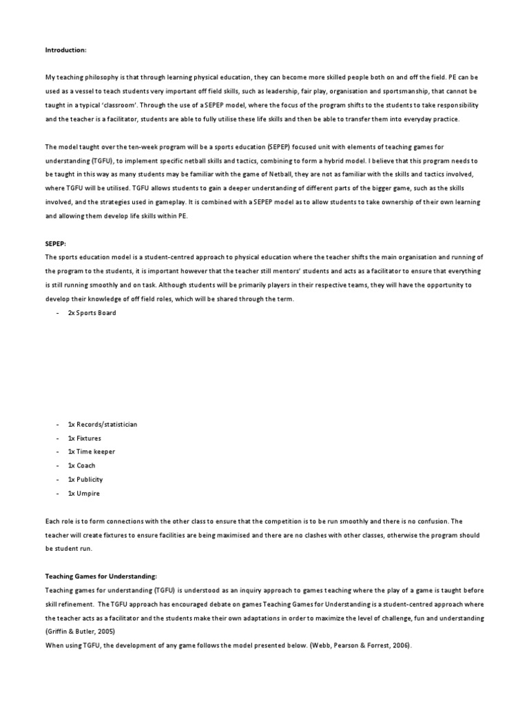 Sepep Matrix | Download Free PDF | Physical Education | Teachers