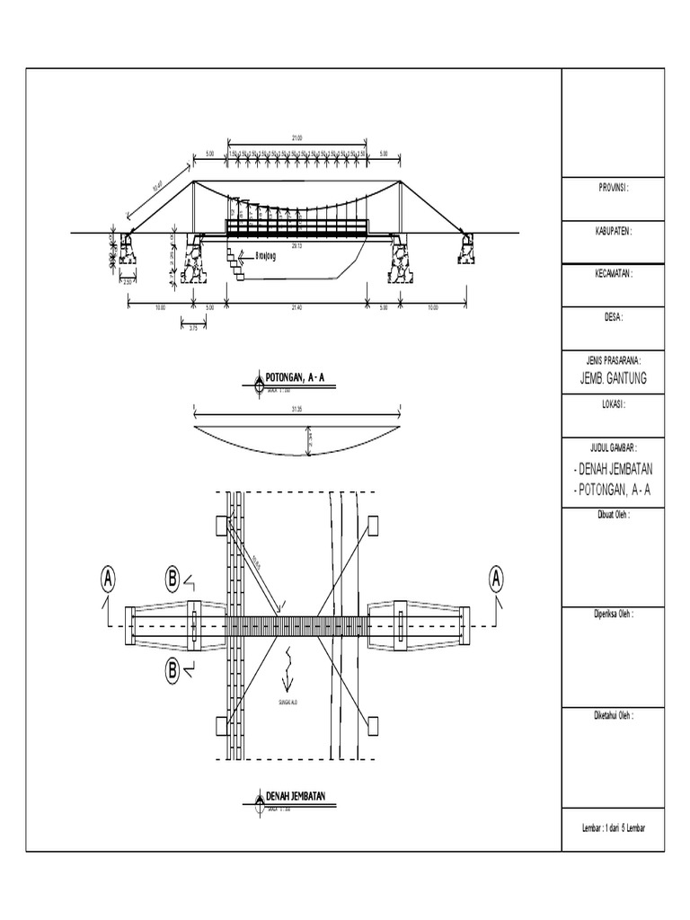 Jembatan Gantung 21 M | PDF