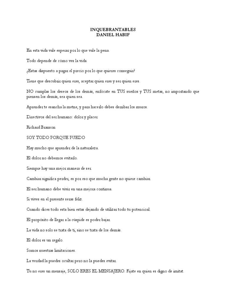 Inquebrantables - Daniel Habif | PDF