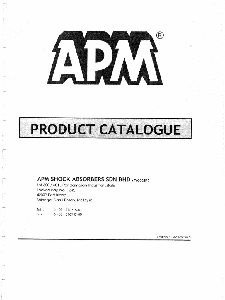 APM Absorber Catalogue 2005 | PDF