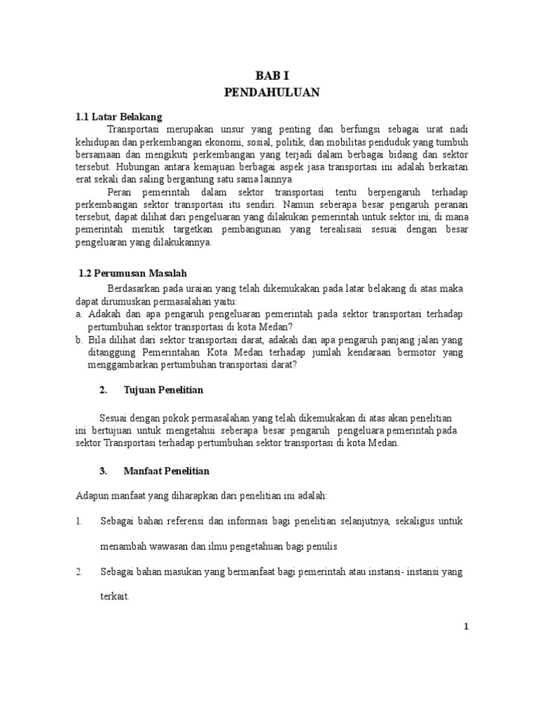 Bab Pembahasan Mini Riset Makro | PDF