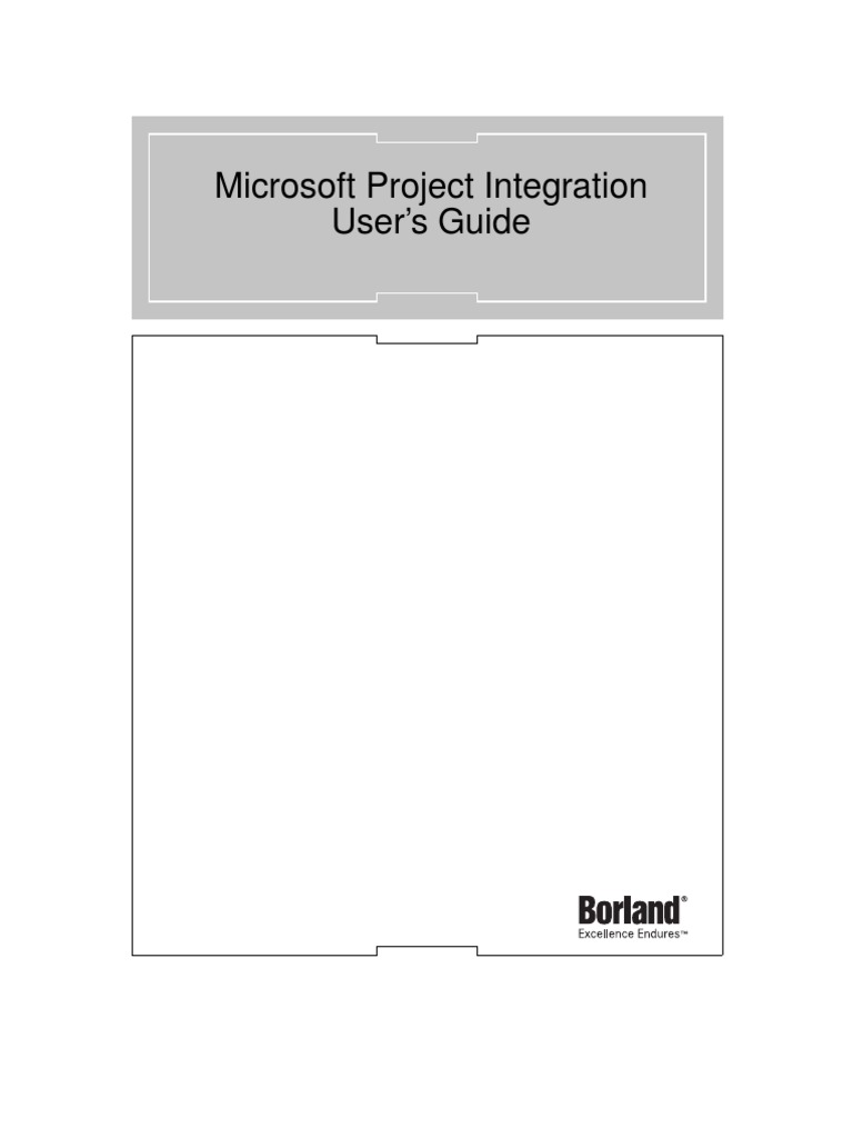 Microsoft Project Integration User's Guide | PDF