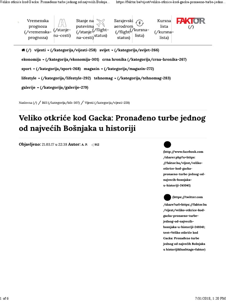 Turbe Smail Age Cengica | PDF