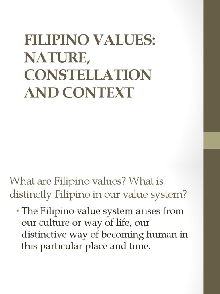 Filipino Values | PDF | Value (Ethics) | Philippines