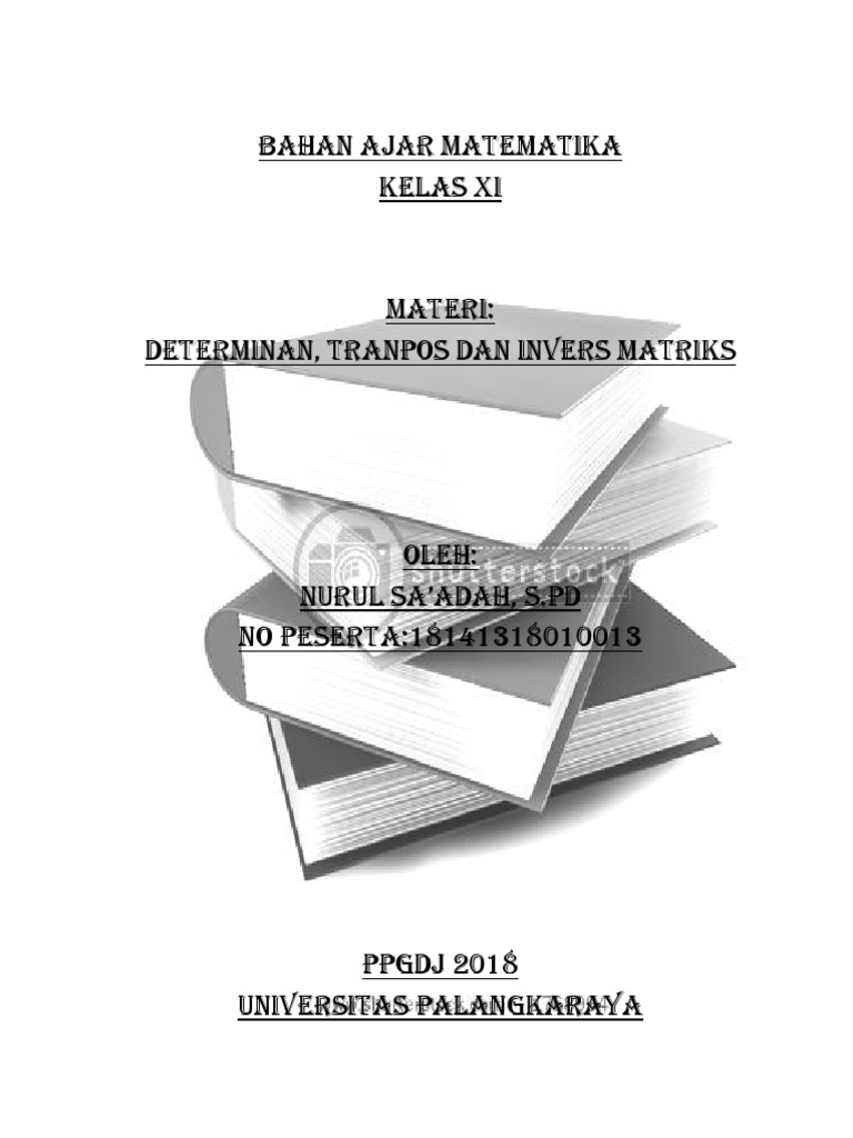 BAHAN AJAR MATEMATIKA Matriks | PDF