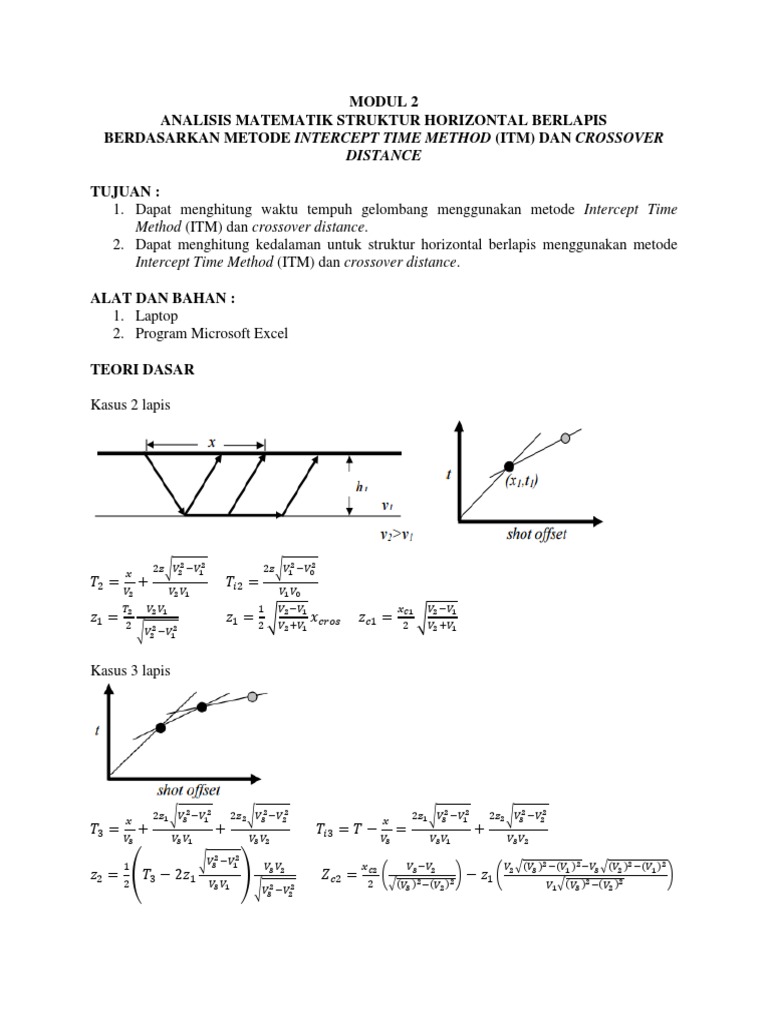 Modul 2 Praktikum Seismik Refraksi | PDF