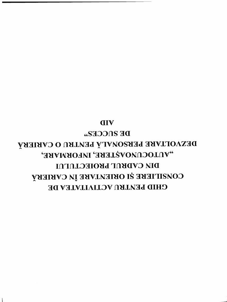 Ghid PTR Activ de Consiliere Si Orientare in Cariera | PDF