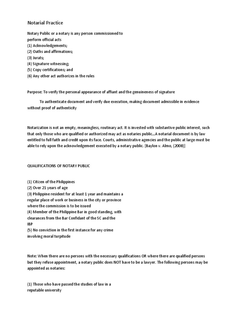 Notarial Practice | PDF | Notary Public | Document