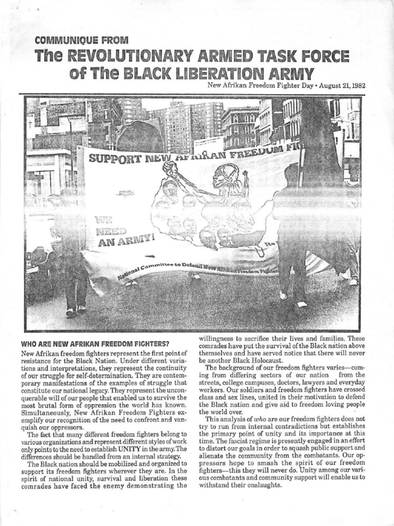 Who Are New Afrikan Freedom Fighters? Defining the Categories of ...