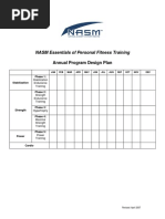 NASM OPT Programming Template (PDF, 39k) | PDF | Strength Training ...