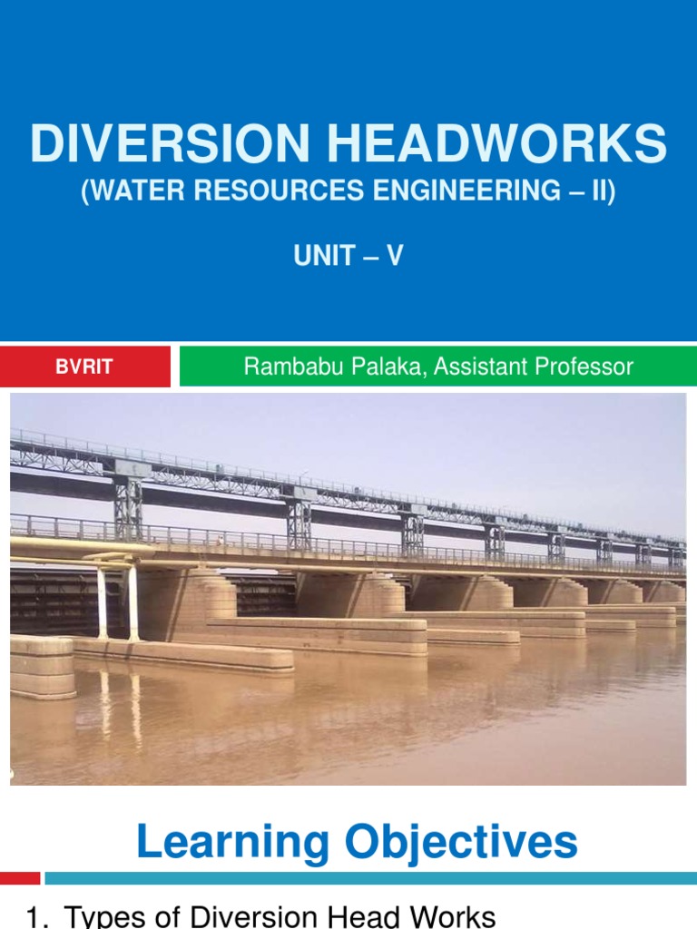 Chapter 7 Diversion Weirs | PDF | River | Dam