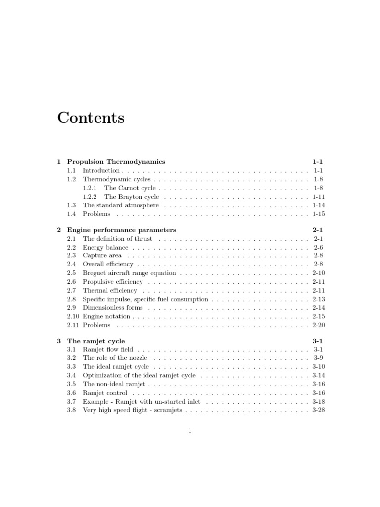AA283 Aircraft and Rocket Propulsion Table of Contents BJ Cantwell ...