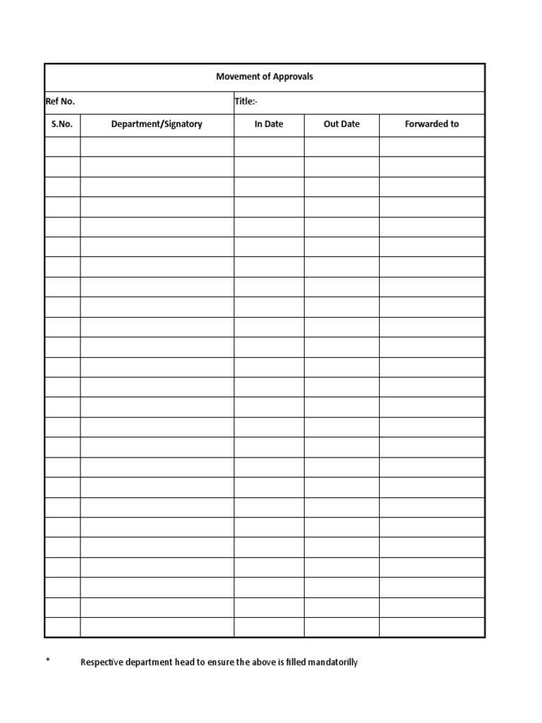 File Movement Format | PDF