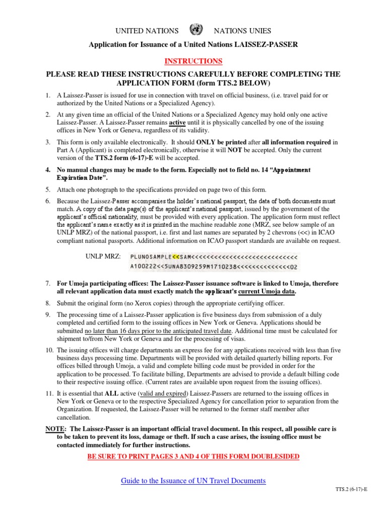 United Nations Laissez Passer