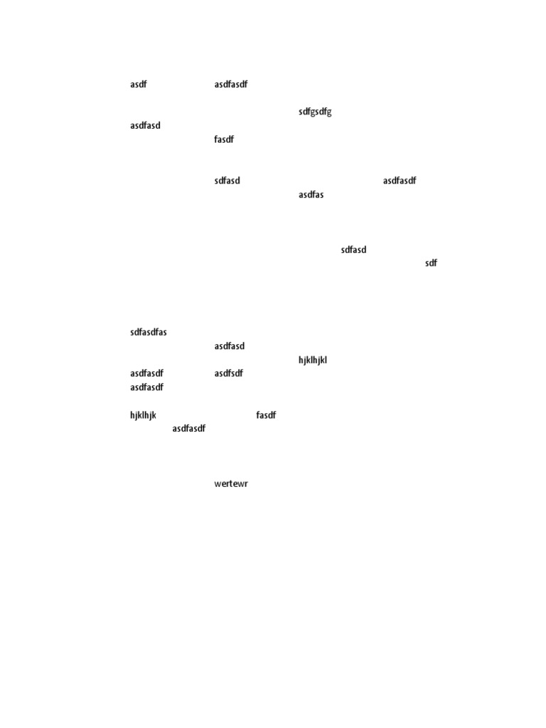 Asdf Asdfasdf SDFGSDFG Asdfasd Fasdf | PDF