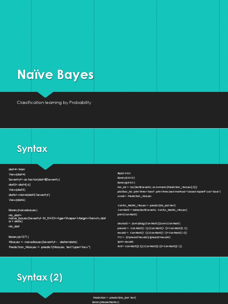 Naïve Bayes + Neural Network | PDF | Receiver Operating Characteristic ...