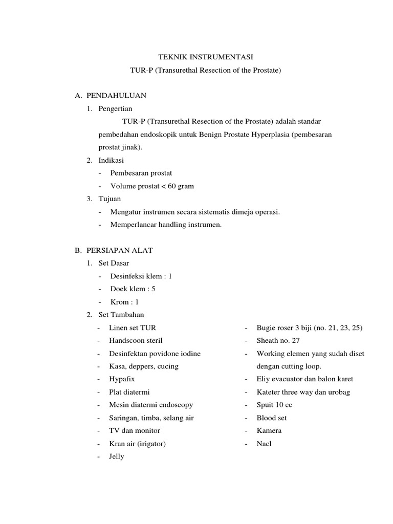 Teknik Instrumentasi Tur-P | PDF
