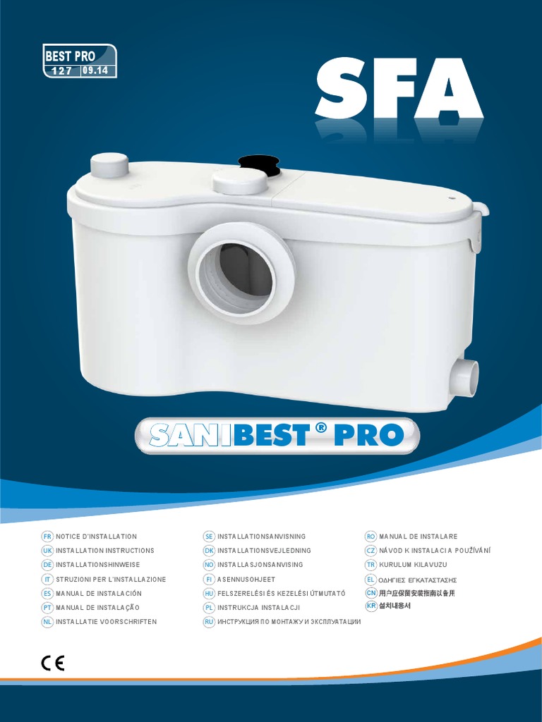 Manual Sanibest Pro | PDF | Ac Power Plugs And Sockets | Electricity