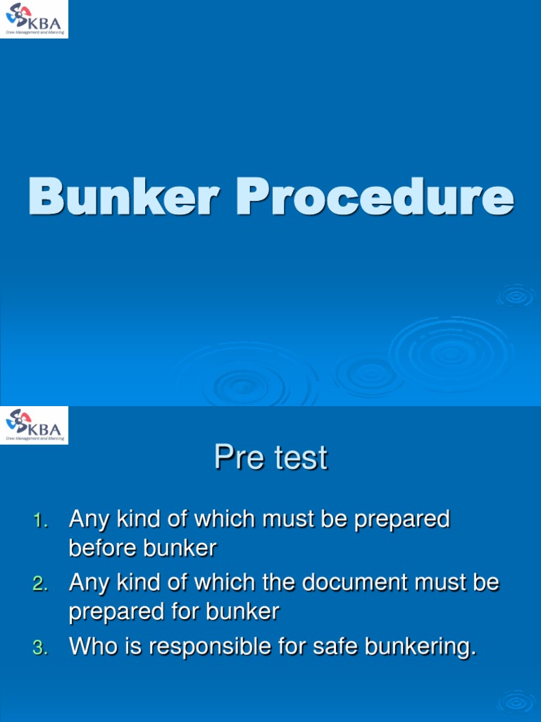 Bunker Procedure | Download Free PDF | Fuel Oil | Oil Tanker