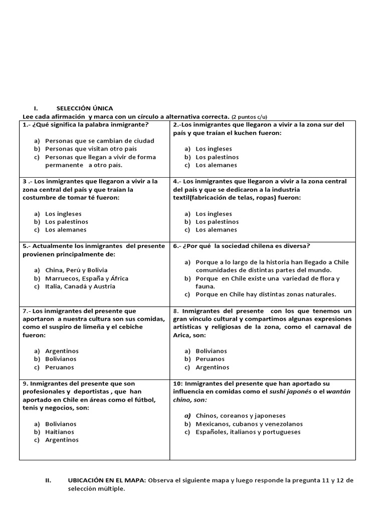 Prueba Aportes Inmigrantes 03-10 | Chile | Inmigración